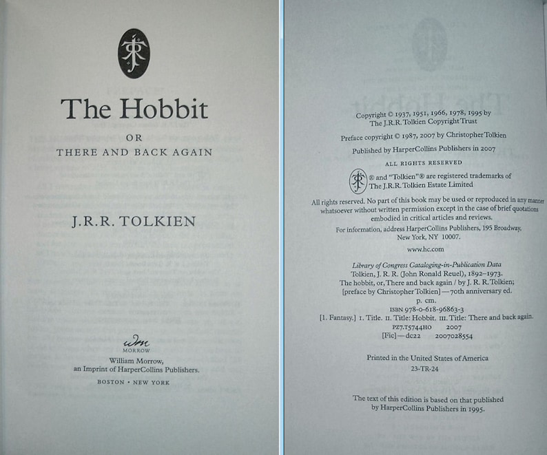 The LORD of the RINGS Trilogy and the Hobbit 4 Volume Set by JRR ...