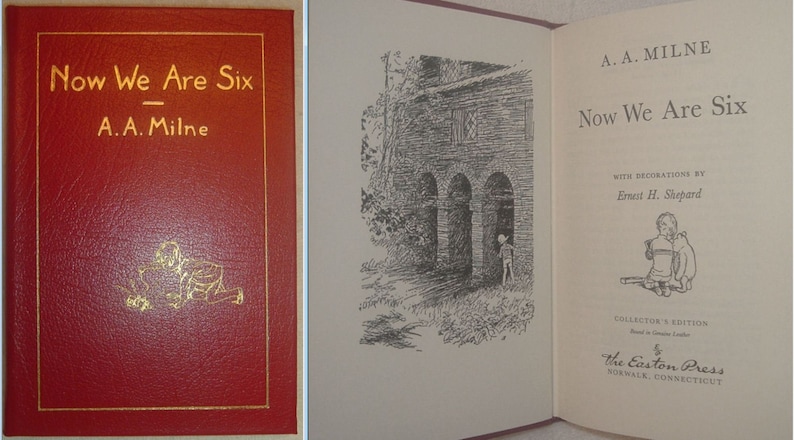 WINNIE the POOH by A.A Milne 4 Volume Set Easton Press Genuine Leather ...