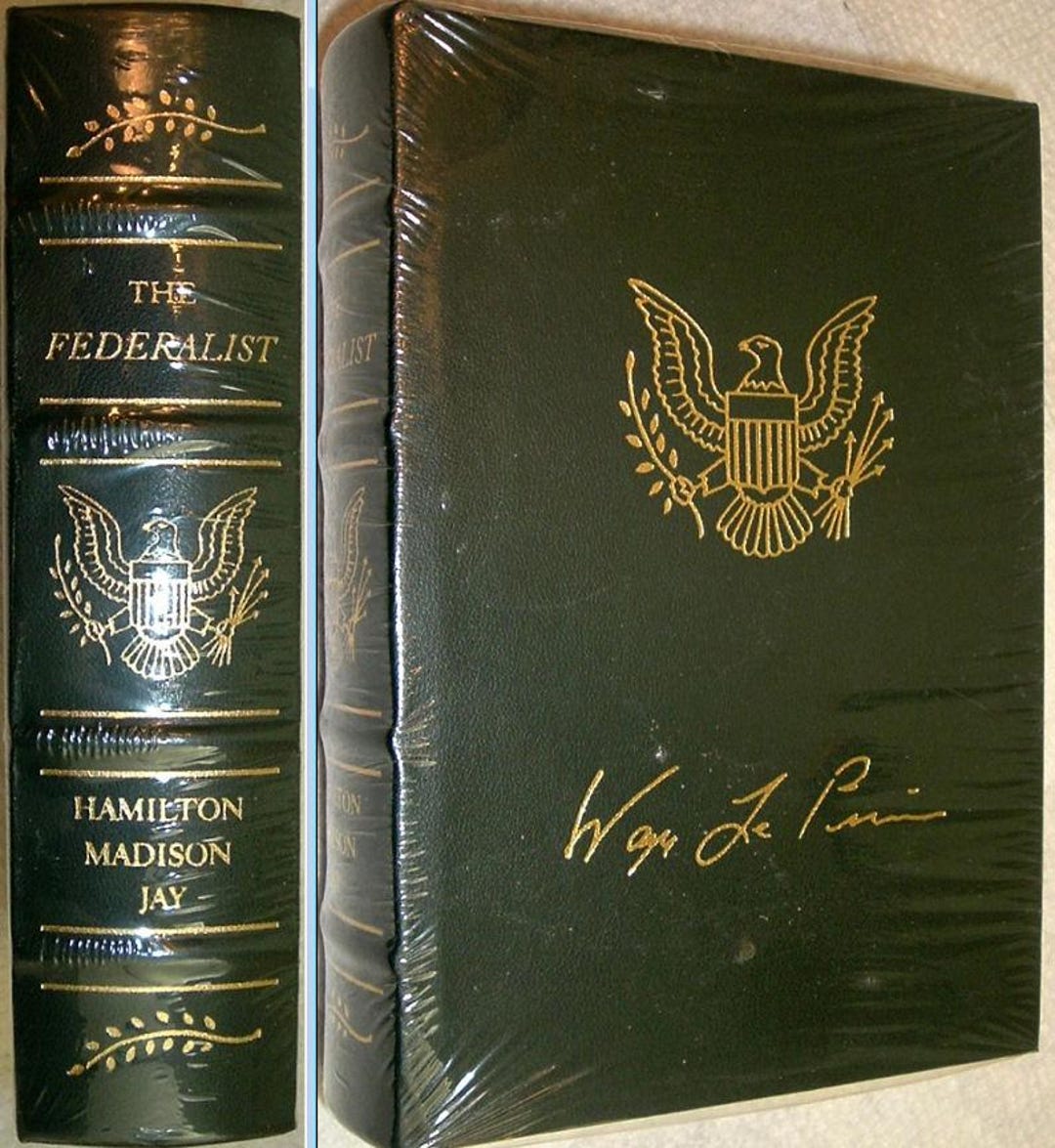 THE FEDERALIST 1787-88 by Hamilton and Madison Palladium Press Leather ...