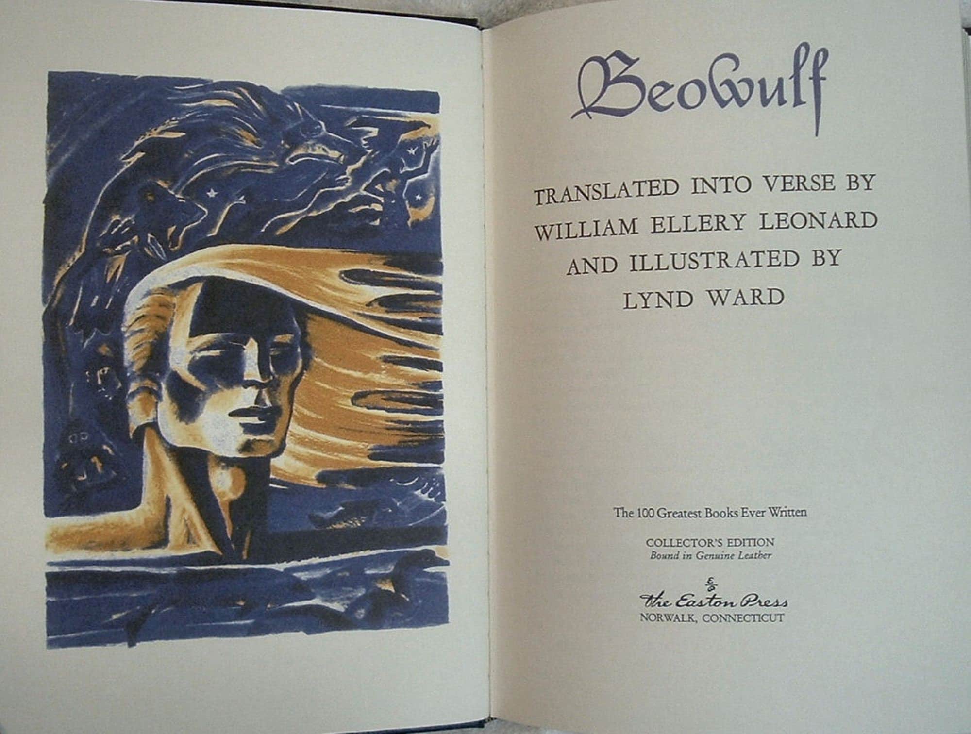 BEOWULF Illustrated by Lynd Ward Easton Press as New 2004 - Etsy