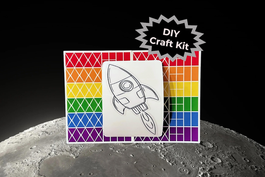 Outer Space Rocket Ship Suncatcher Kit – DIY Galaxy Craft for Kids ...