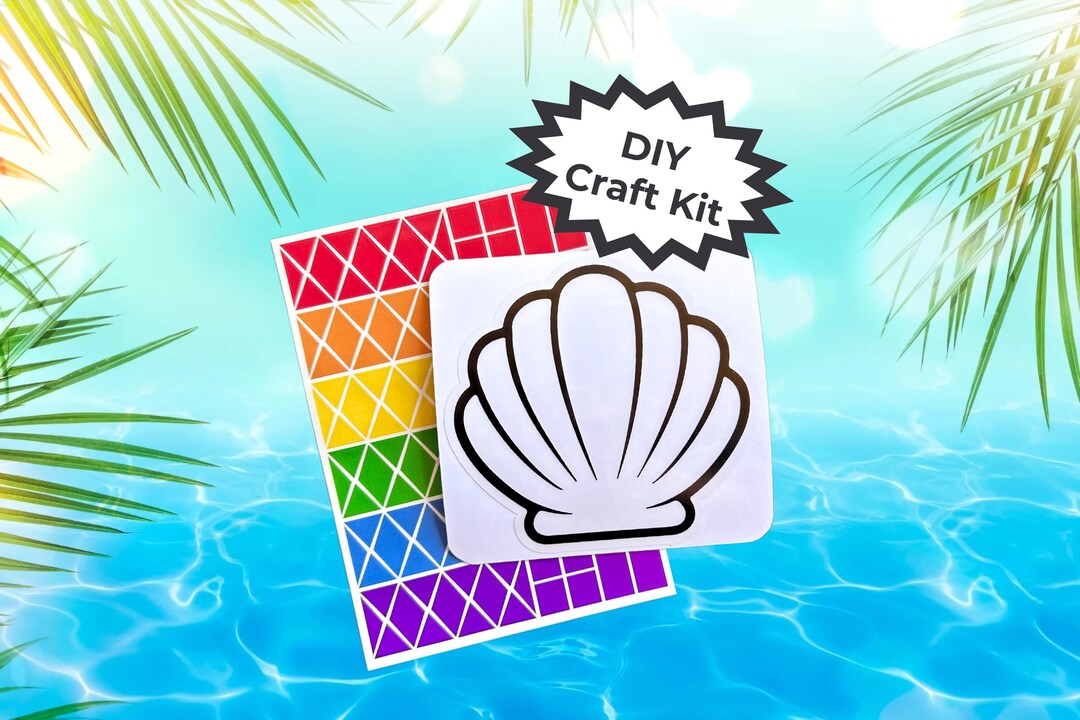 Seashell Craft Kit - Ocean Craft for Kids & Adults - Beach Trip ...