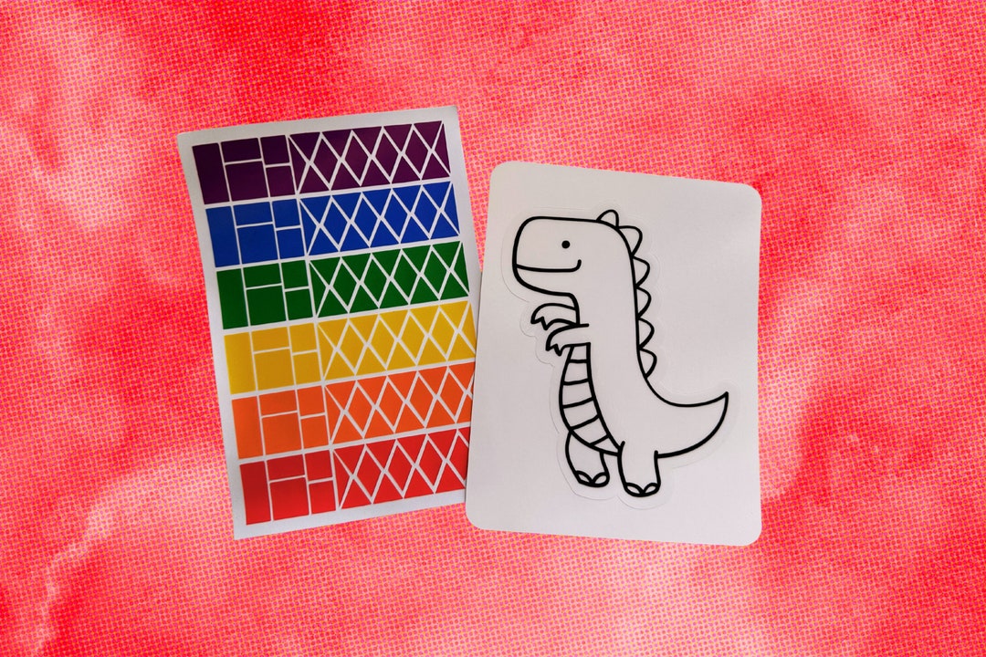 T-rex Suncatcher Kit - Dinosaur Craft - Dinosaur Suncatcher Kit - DIY ...
