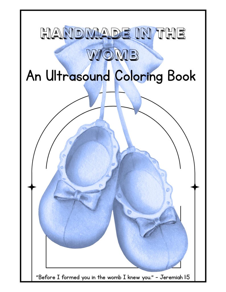 Printable Ultrasound Coloring Book | Christian Pregnancy Keepsake ...