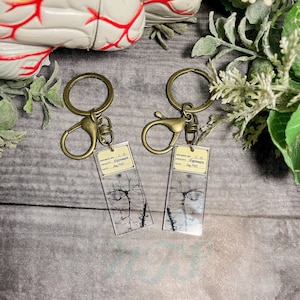Pyramidal Neuron Microscope Slide Printed Keychain, Microscopy Keychain ...