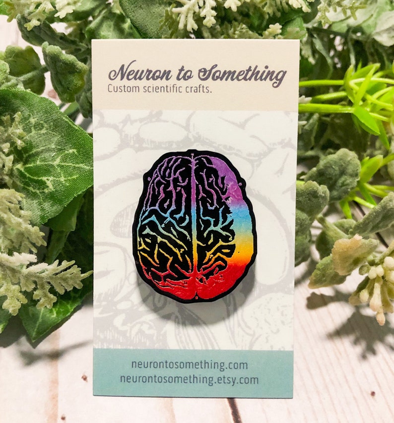 Rainbow Brain Pin Pride Pin LGBTQ Pride Pride Gift Rainbow - Etsy