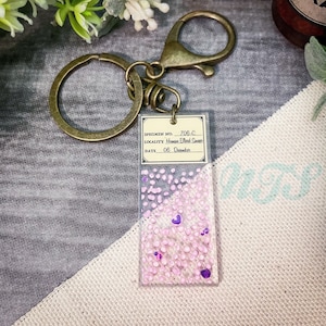 Blood Smear Microscope Slide Printed Keychain, Microscopy Keychain ...