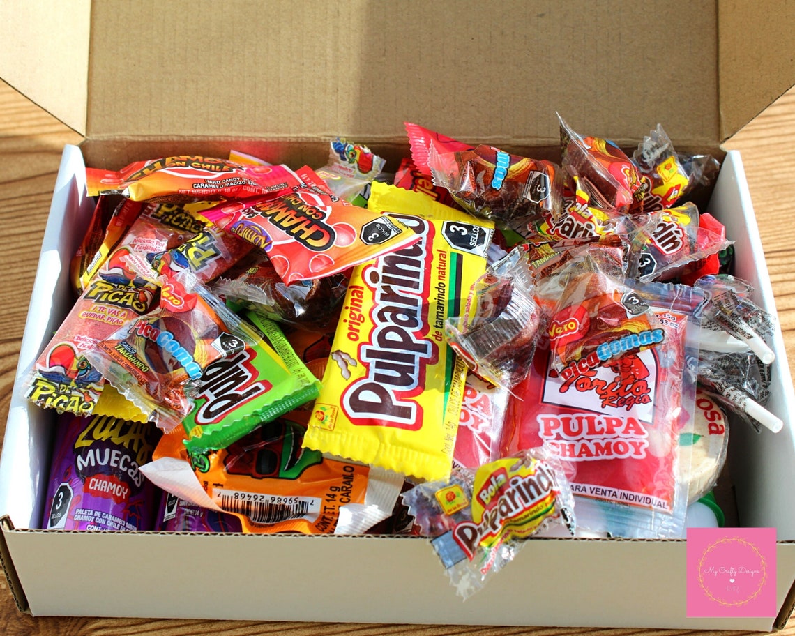 Caja de Dulces Mexicanos Variados Dulces y Picantes. Dulces Mexicanos ...