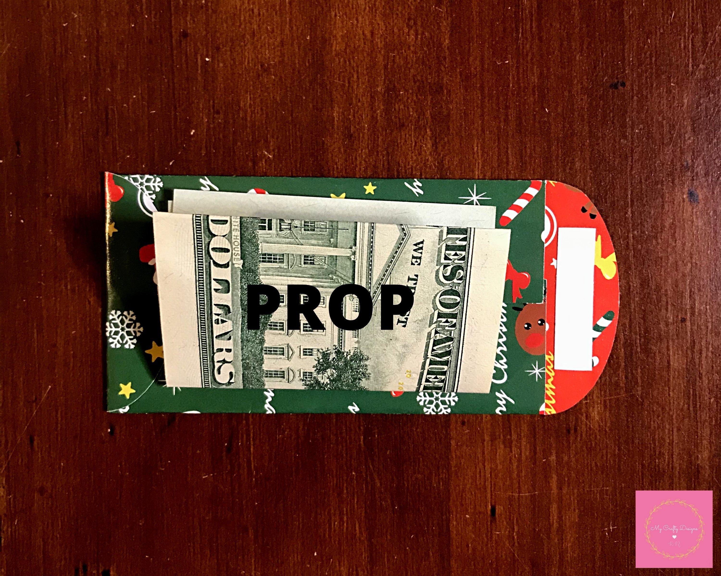 Sealable Christmas Cash Paper Envelopes Set. Christmas Money Paper ...