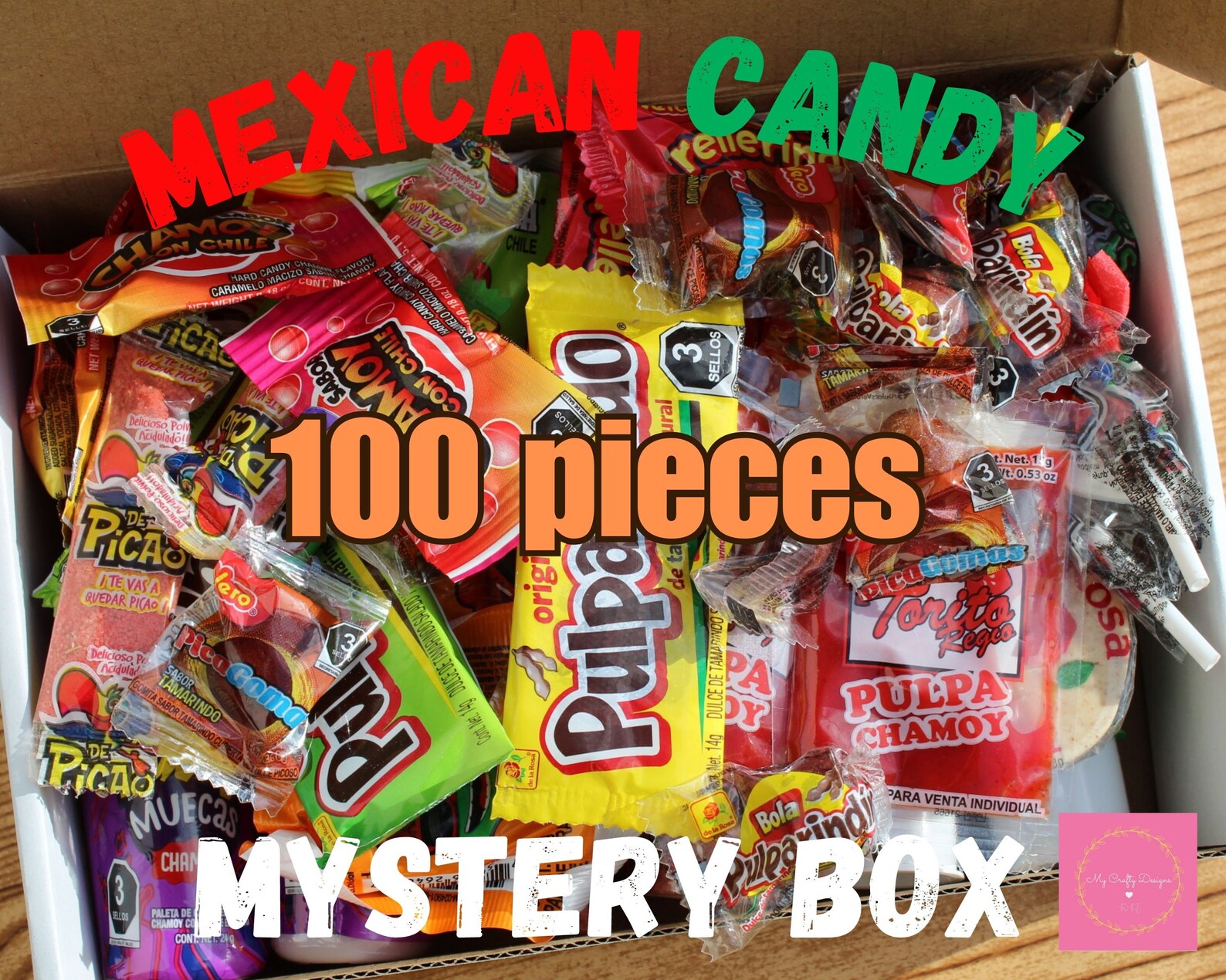 Mexican Candy Sweet & Spicy Mystery Box Mix 100. Mexican Variety ...