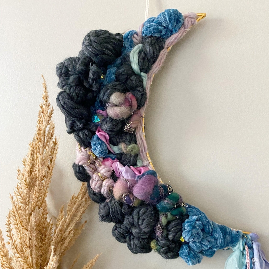 Lavender Haze Crescent Moon Wall Hanging - Etsy