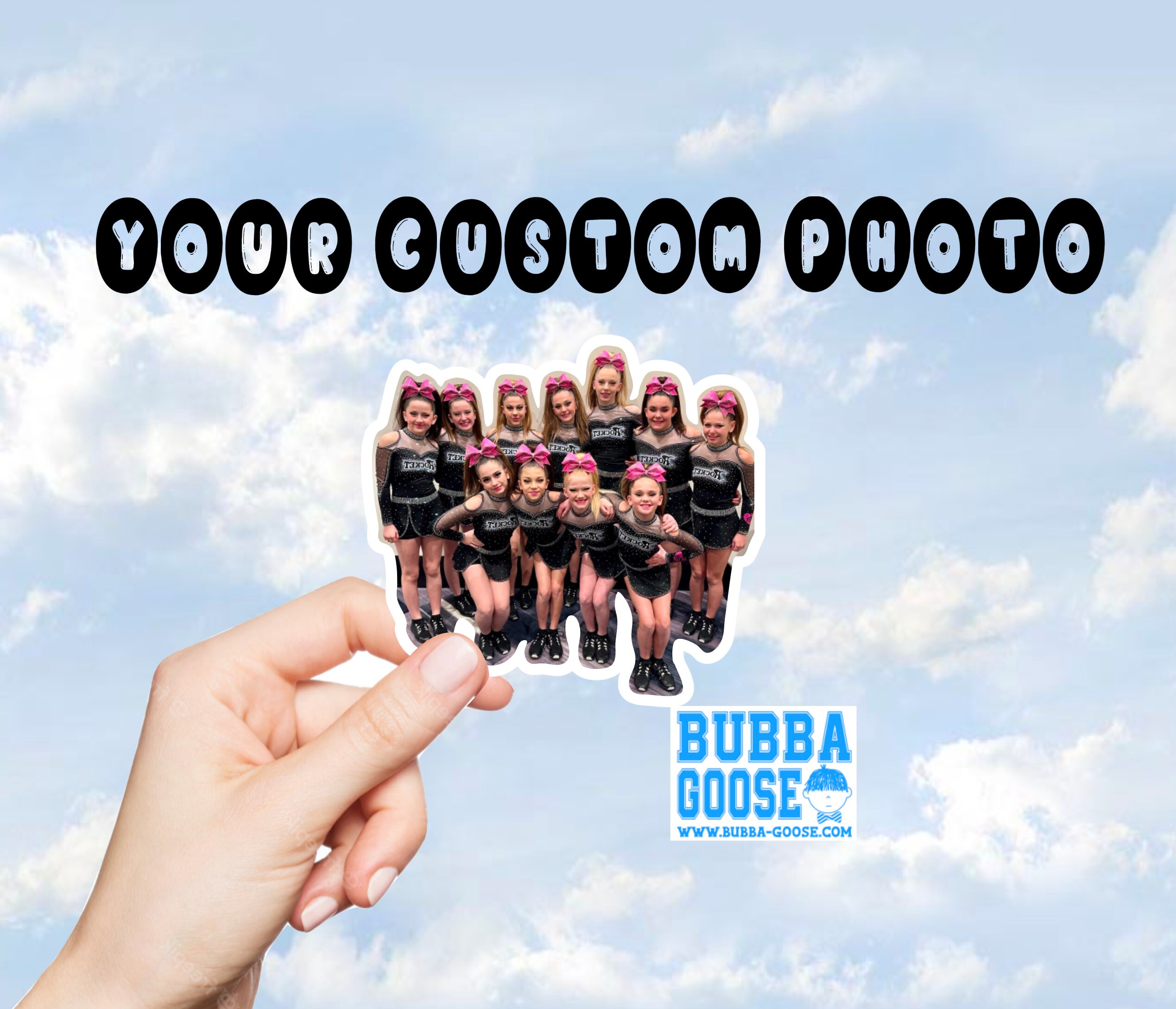 Custom Photo Die-cut Sticker, Team Photo Sticker, Personalized ...