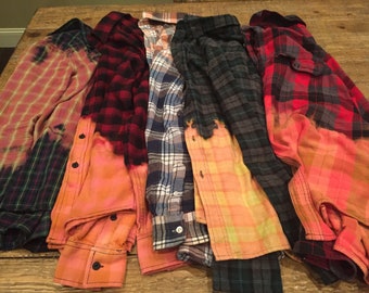 Bleached flannel | Etsy