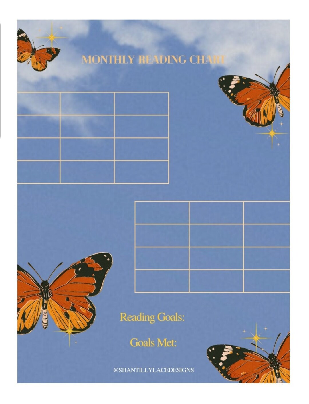 Monarch Butterfly Reading Journal | PRINTABLE | - Etsy