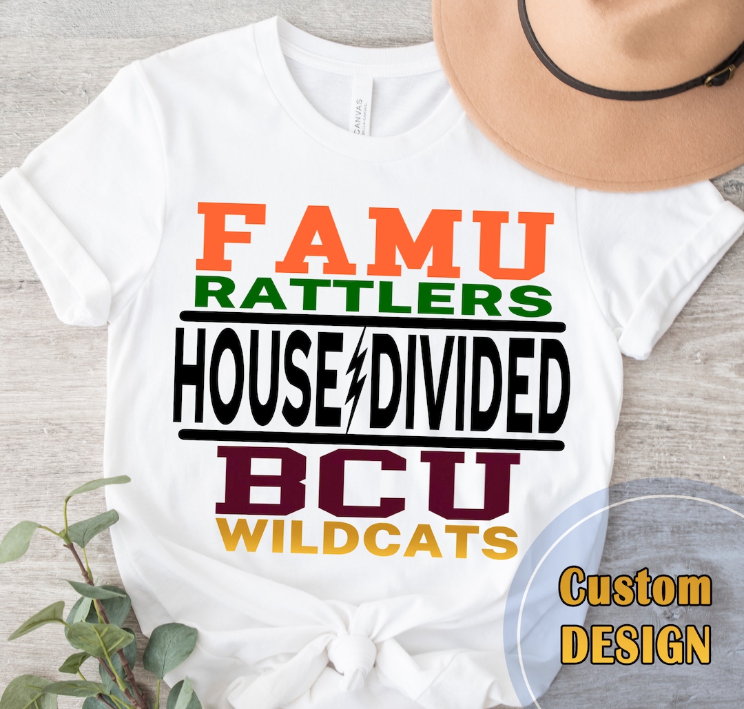 House Divided College Rivalry T-shirt: Custom Game Day Tee - Etsy