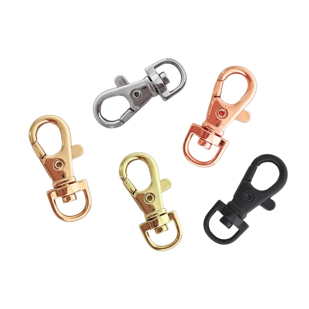50-100pc 38mm Mini Small Swivel Clip Clasp Hook for Keychain Lanyard ...