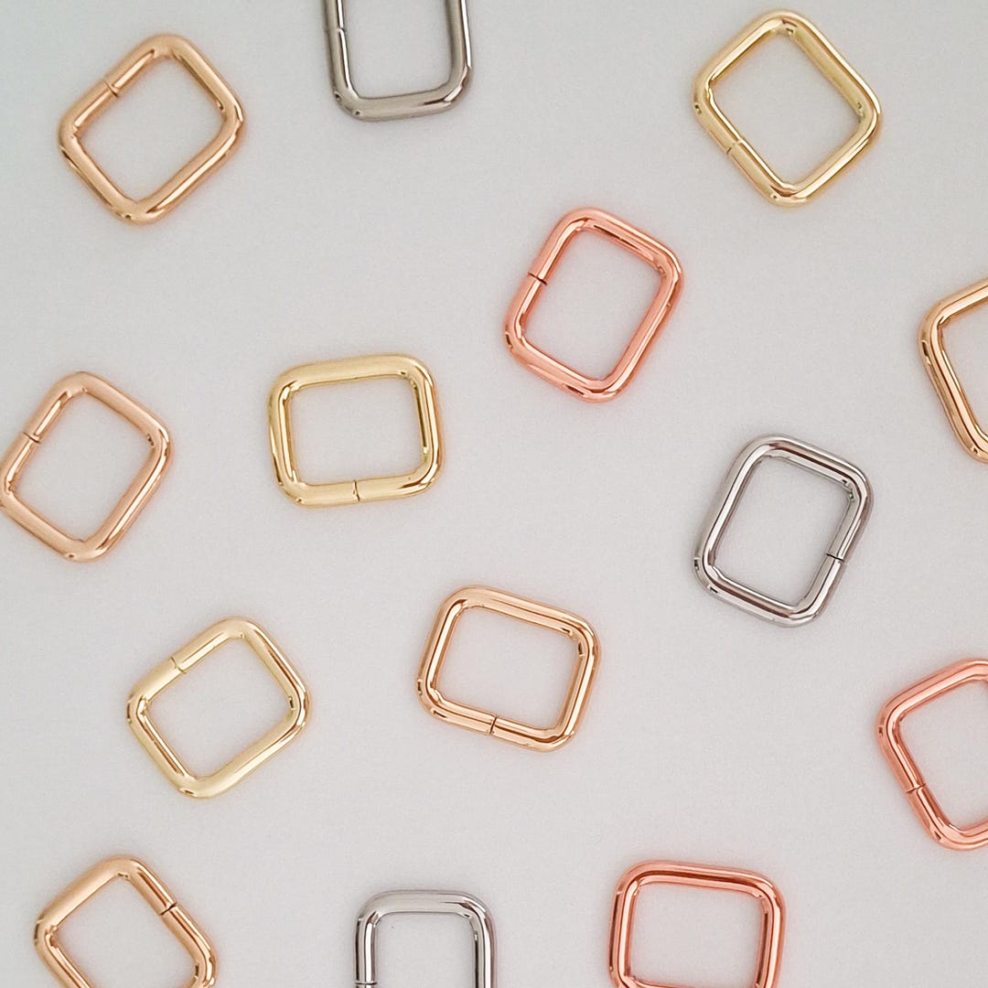 Rectangle Bag Rings: Metal Hardware, 20mm-25mm - Etsy
