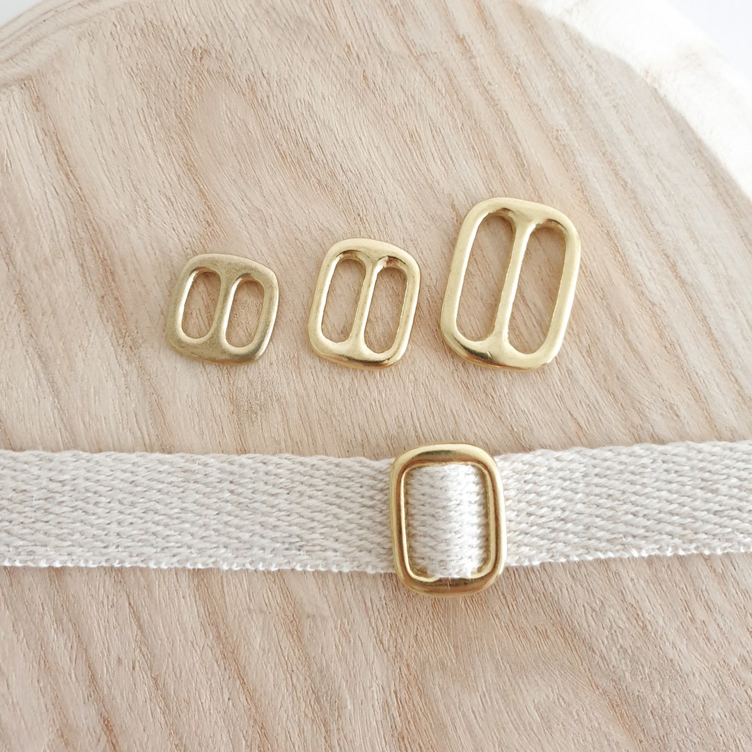 Brass Tri Glide Strap Adjuster Buckle Bag Hardware 13mm 15mm 20mm 25mm ...