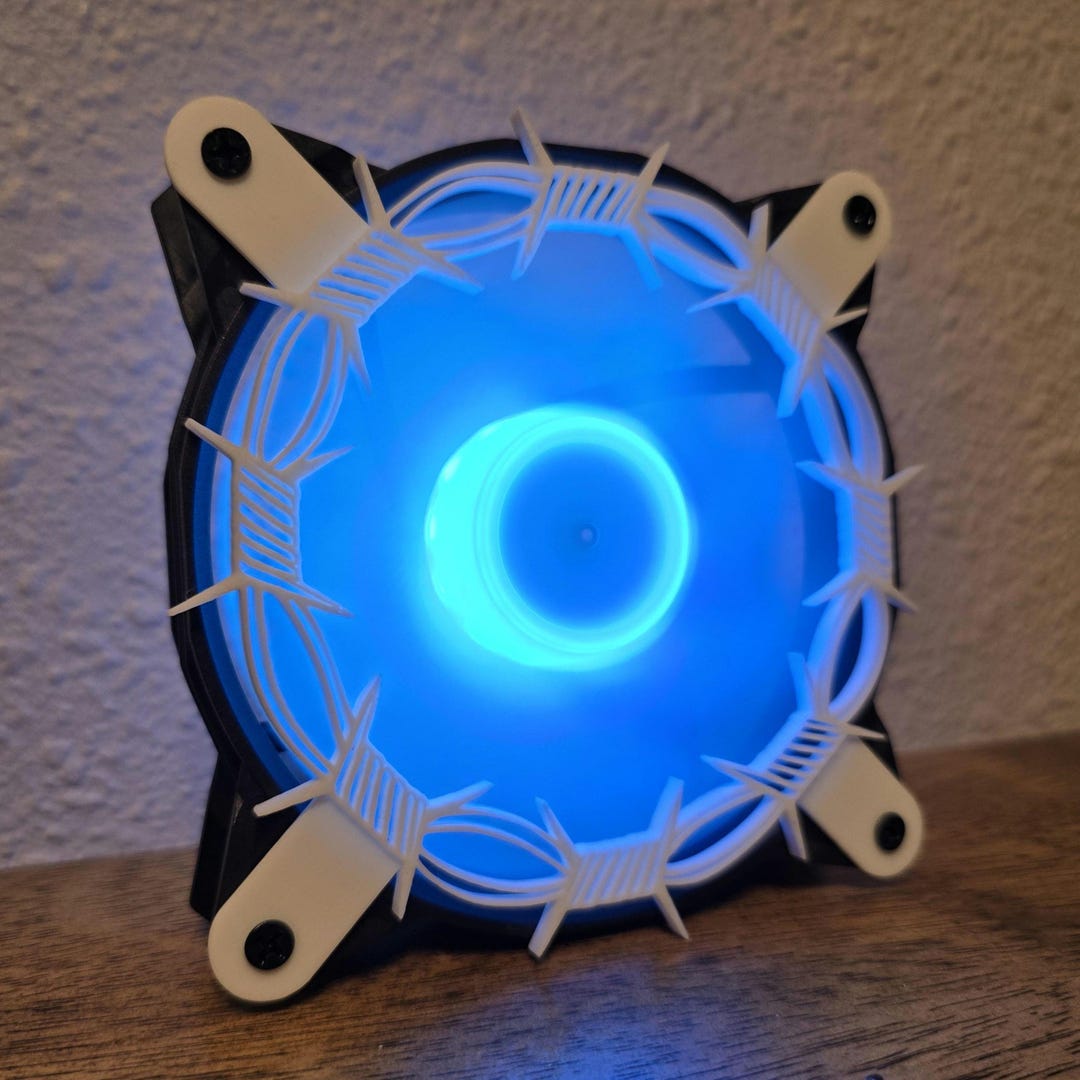 Customized 120mm Fan Cover - Barbed Wire - Etsy