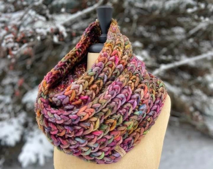 Braided Hearts Infinity Knit Pattern - Etsy