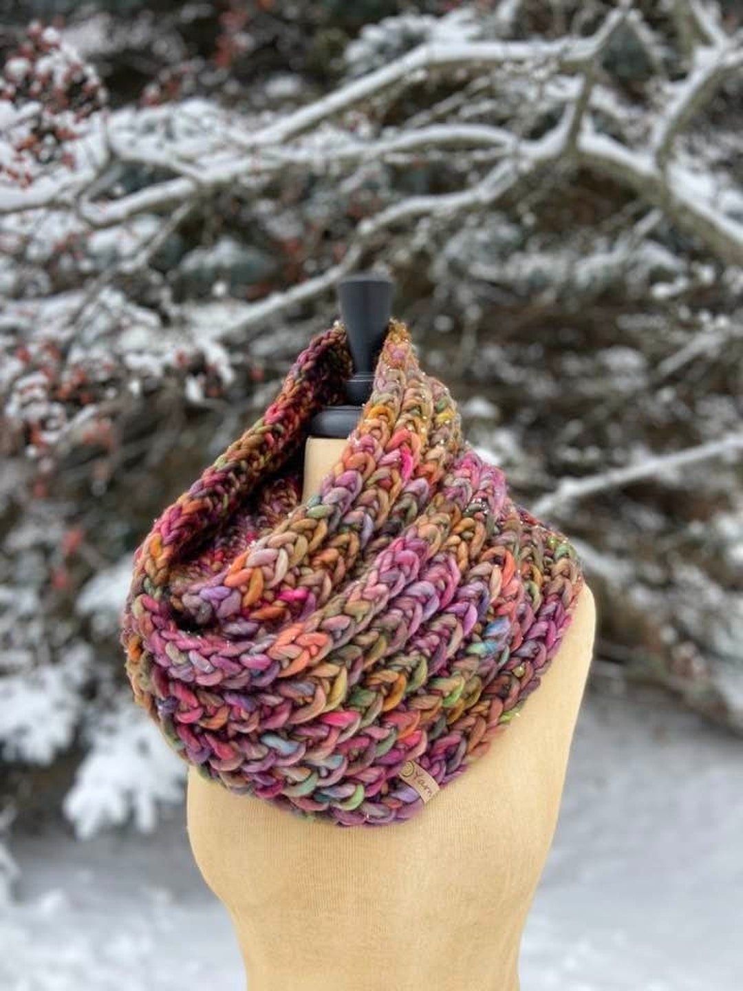 Braided Hearts Infinity Knit Pattern - Etsy