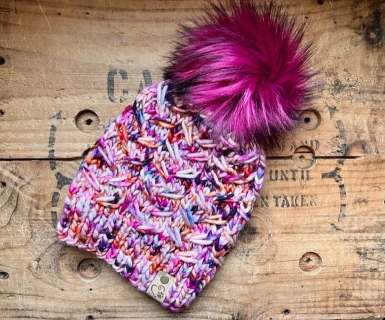 Painted Lady Beanie Knit Pattern - Etsy