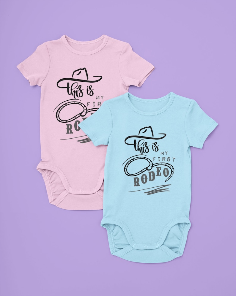 First Rodeo Png Cut File Cricut Child Baby Onesie Cowboy Attire - Etsy