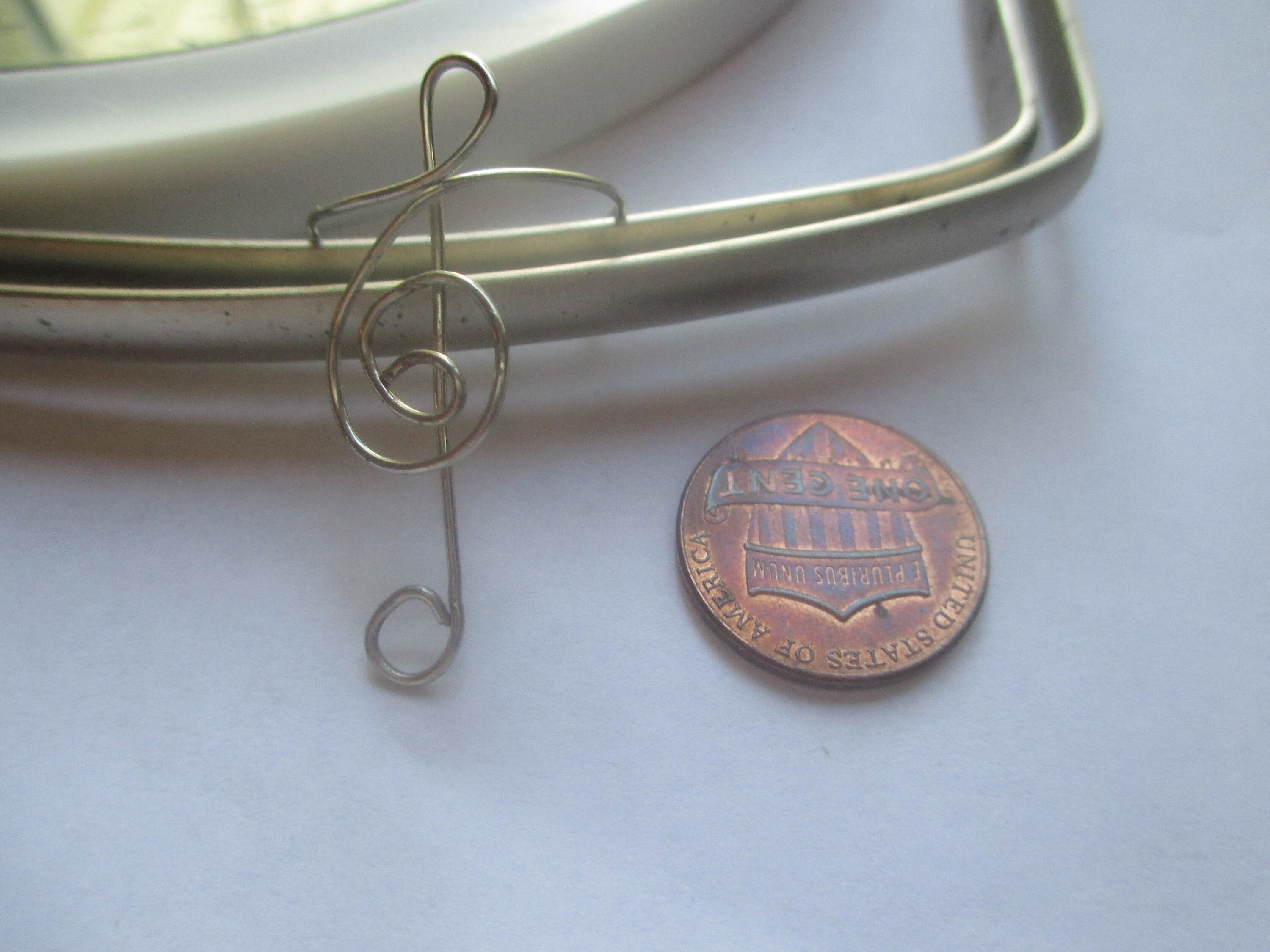 Treble Clef Ring, Tinned Copper, Wire Wrapped, Minimalist Simple ...