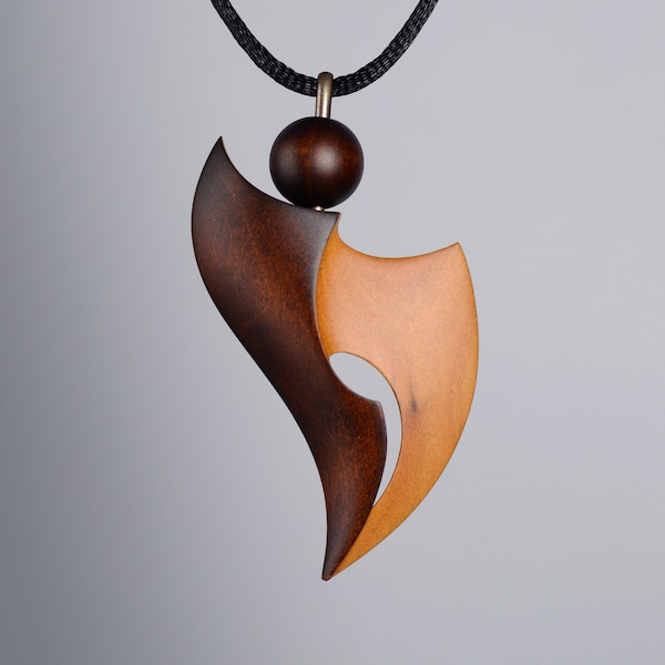 Wood Necklace - Etsy