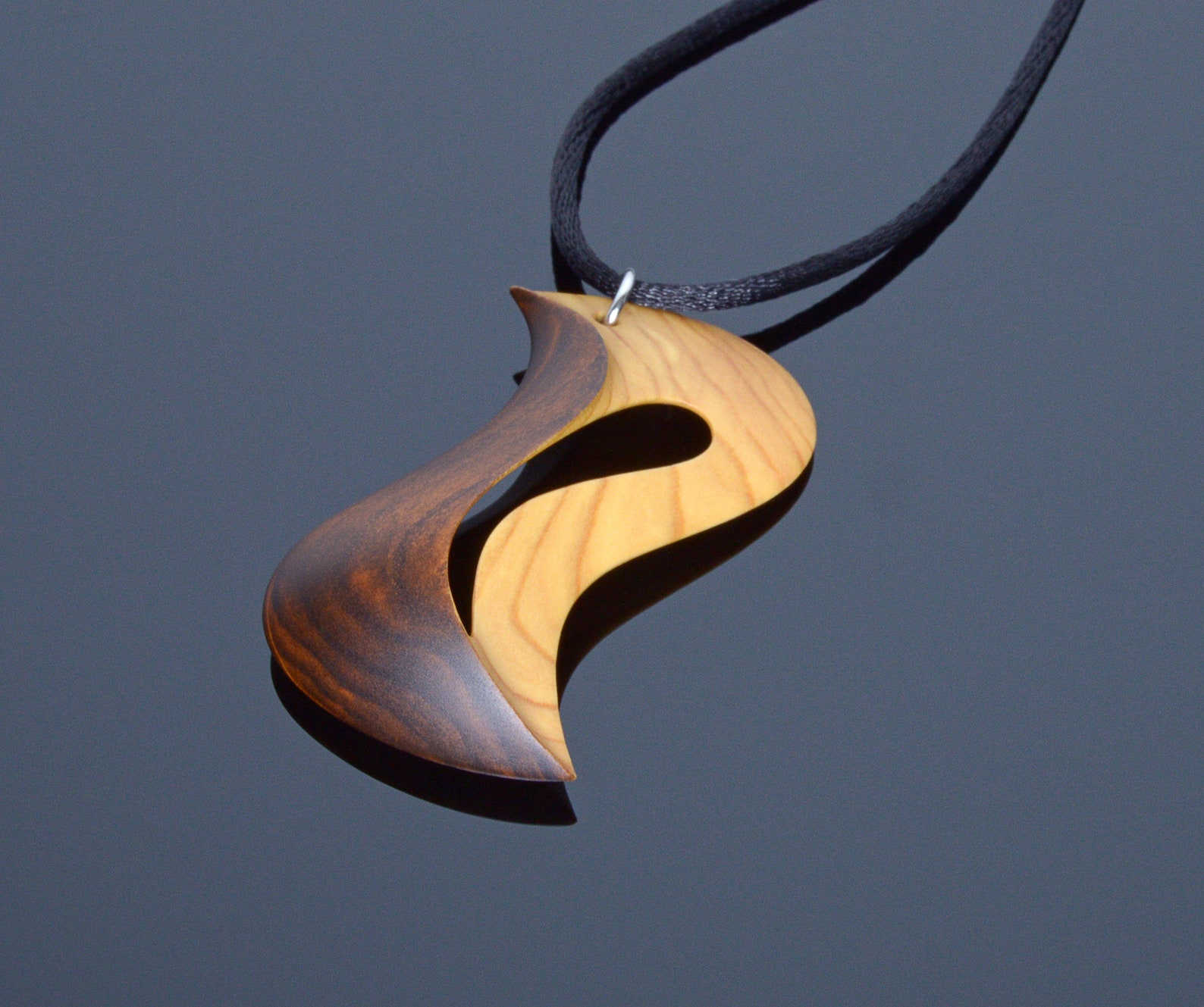Elegant Wood Pendant Modern Jewelry Necklace for Women Wood Pendant for ...