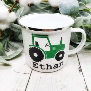 Tractor Mug, Personalized Tractor Mug, Kids Tractor Cup, Boys Tractor ...