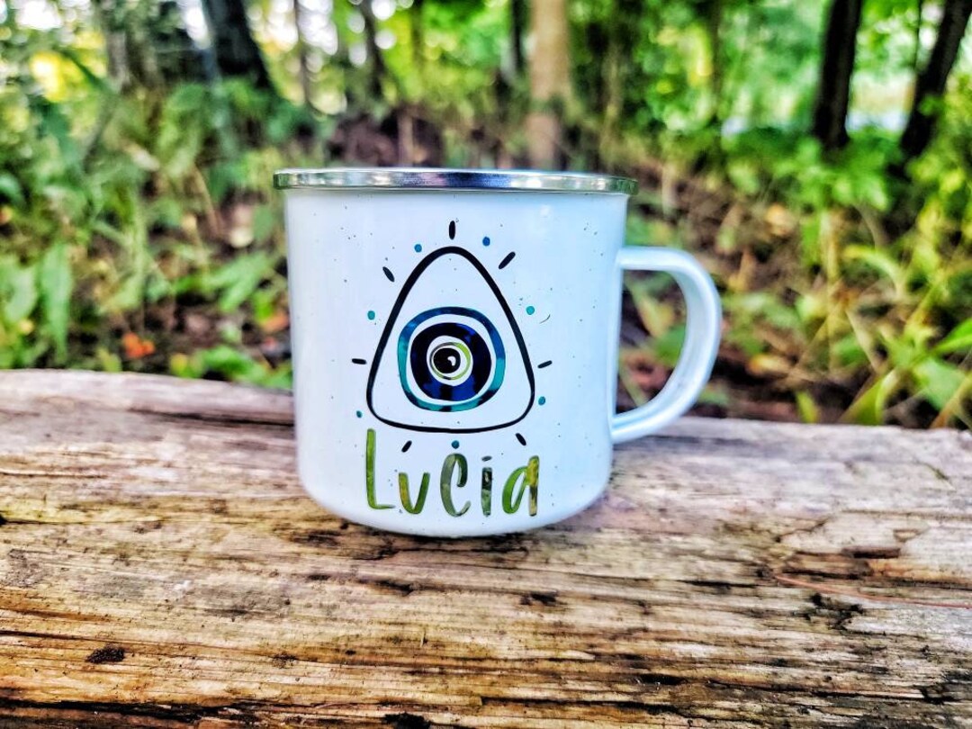 Evil Eye Personalized Coffee Mug, Evil Eye Coffee Cup, Turkish Evil Eye ...