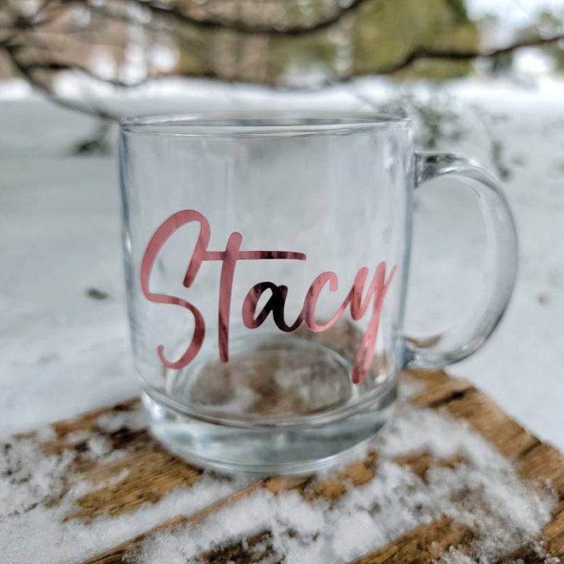 Clear Glass Mug - Etsy
