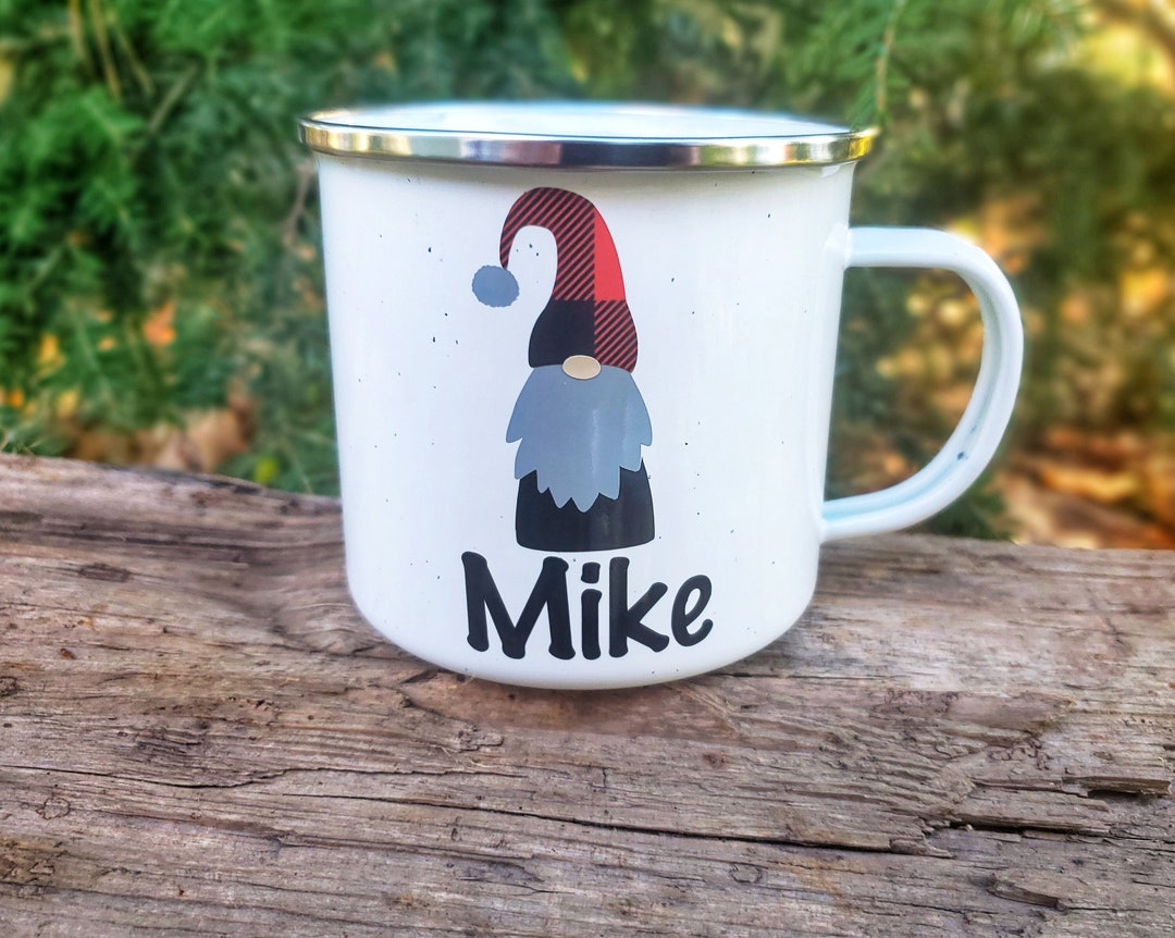 Gnome Coffee Mug, Gnome Campfire Mug, Personalized Gnome Mug, Custom ...