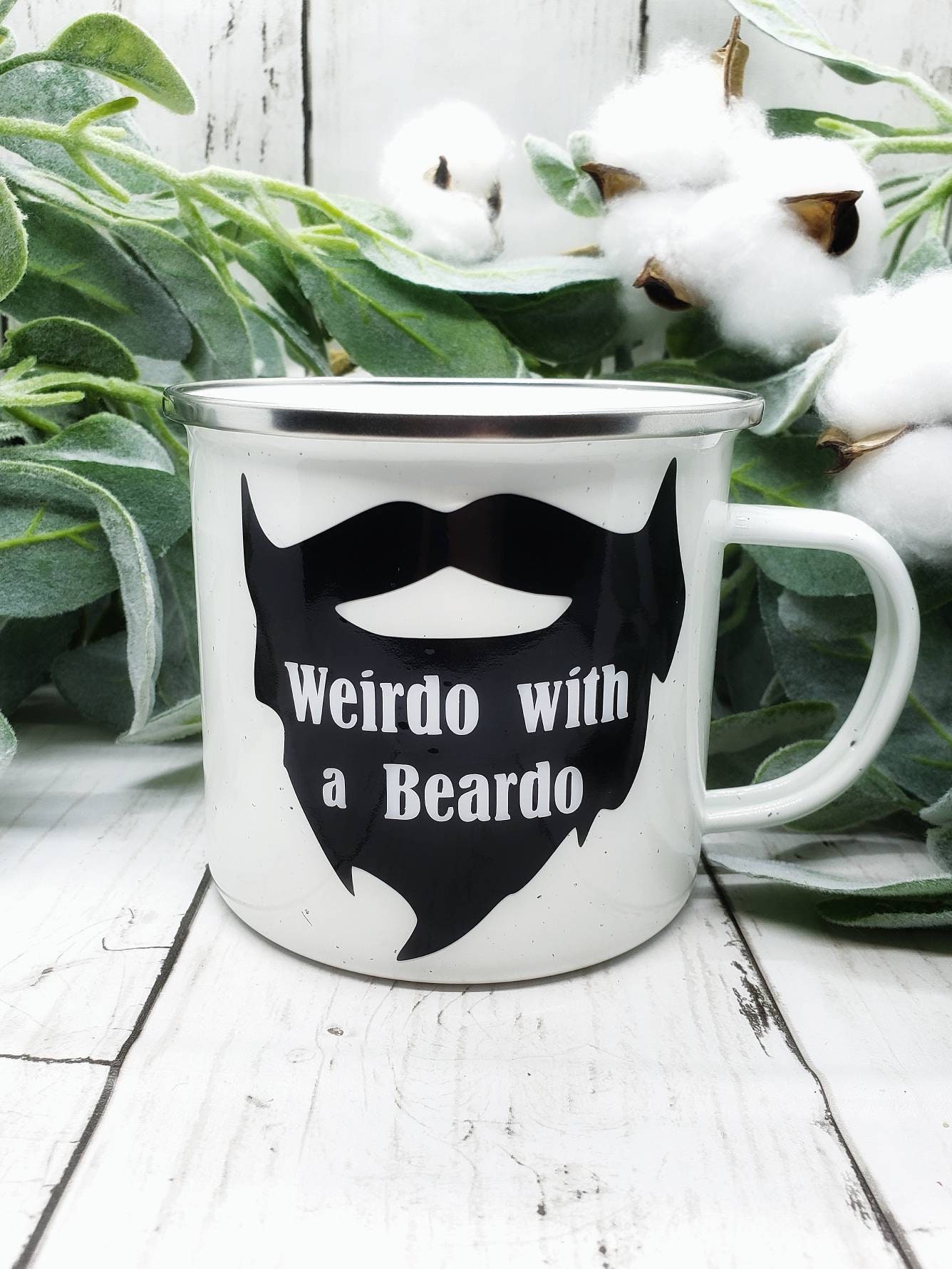 Beard Mug Weirdo With a Beardo Funny Beard Mug Beard Coffee | Etsy