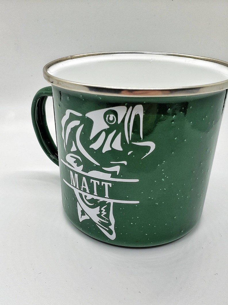 Fish Coffee Mug Personalized Gift for Dad Fisherman's | Etsy