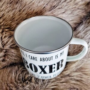 Boxer Dog Coffee Mug, All I Care About is My Boxer Mug, Boxer Gift ...