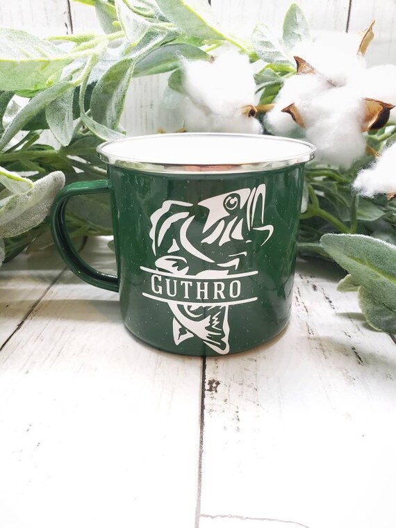 Fish Coffee Mug Personalized Gift for Dad Fisherman's | Etsy