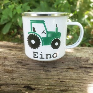 Tractor Mug, Personalized Tractor Mug, Kids Tractor Cup, Boys Tractor ...