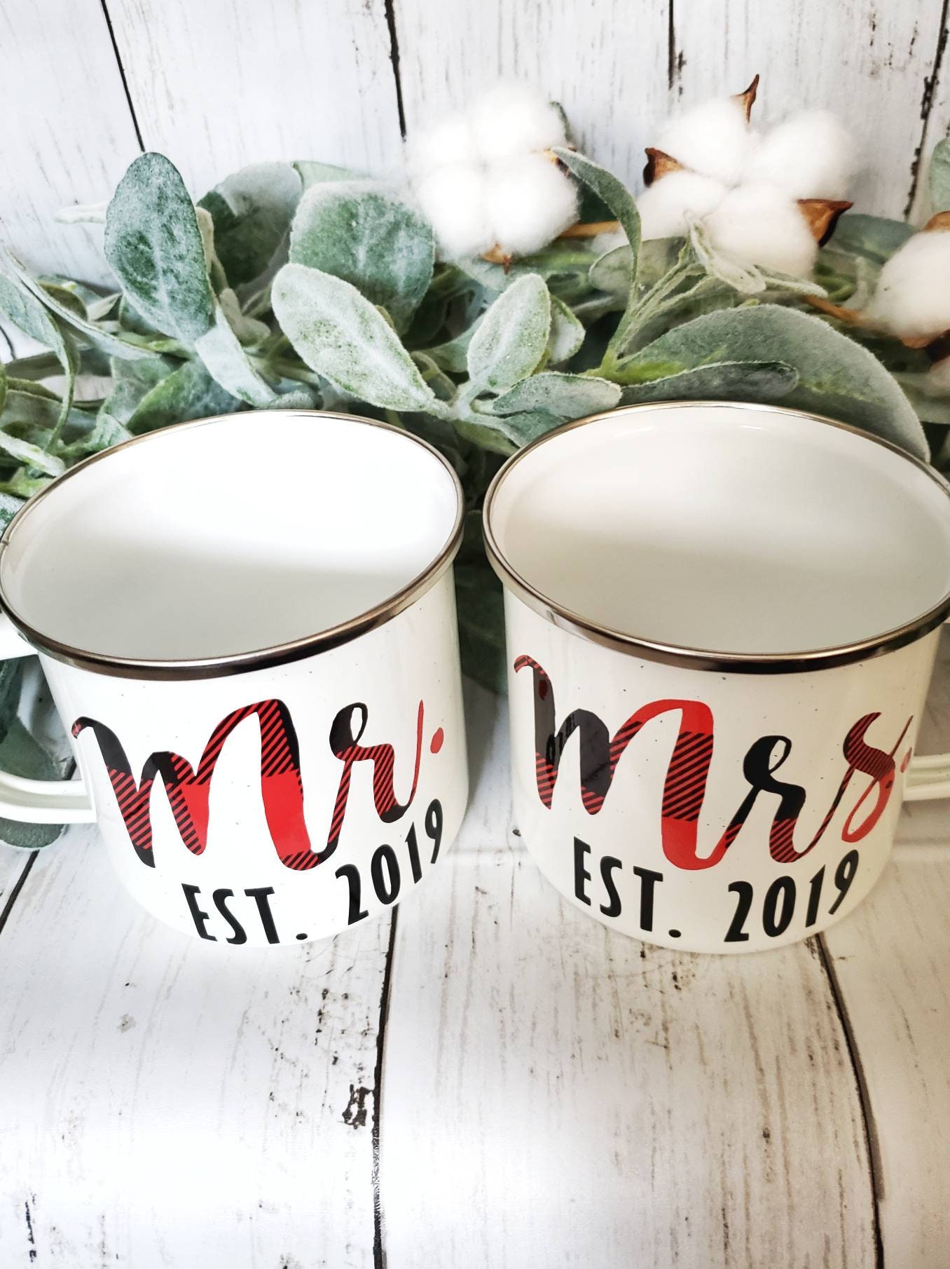Mr and Mrs Mugs Wedding Gift Mr and Mrs Campfire Mug | Etsy