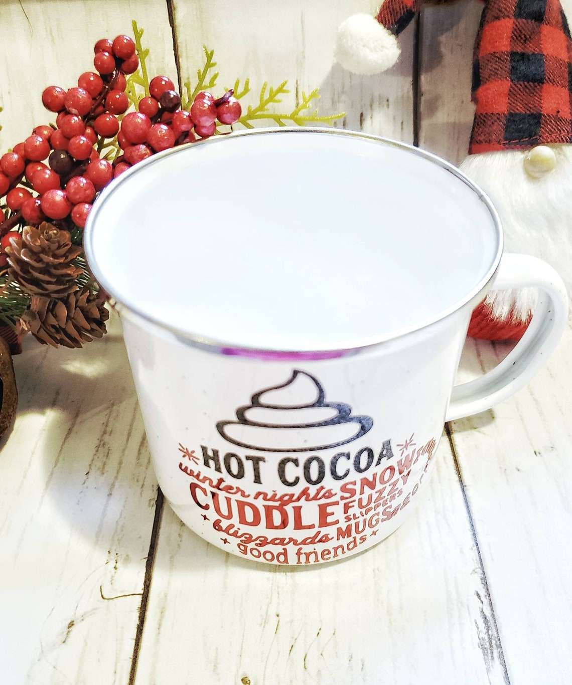 Hot Chocolate Mug Christmas Coffee Mug Holiday Coffee Mug - Etsy