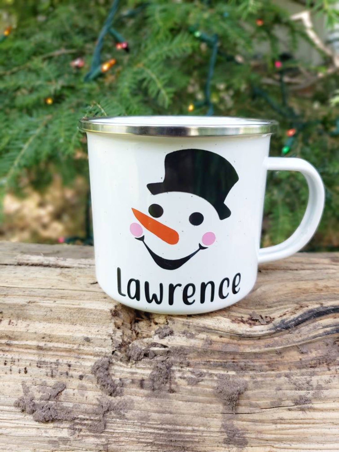 Snowman Mug, Personalized Snowman Cup, Holiday Coffee Mug, Snowman ...