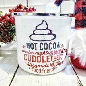 Hot Chocolate Mug, Christmas Coffee Mug, Holiday Coffee Mug, Hot Cocoa ...