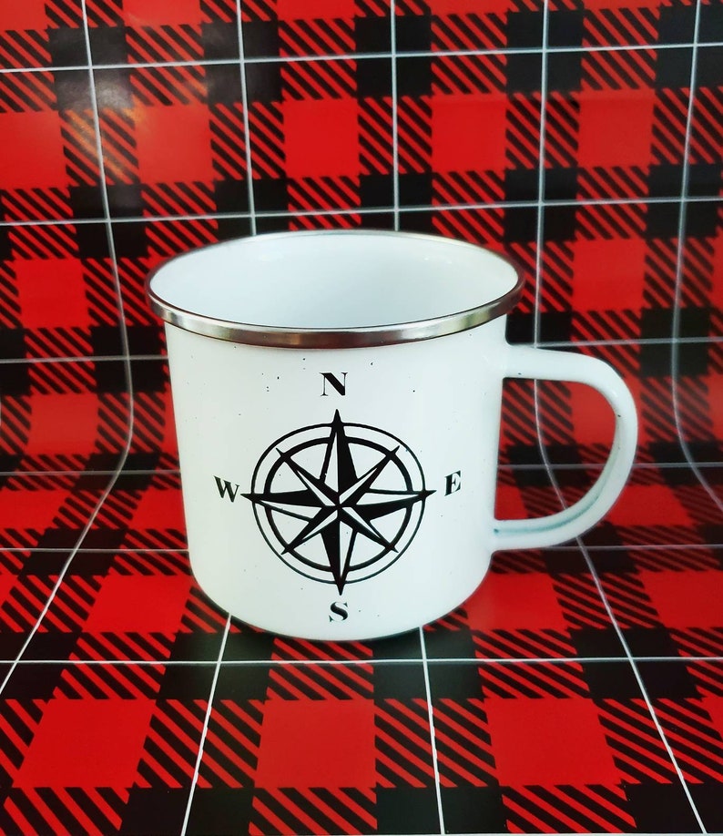 Compass Coffee Mug Campfire Coffee Mug Camping Coffee Cup - Etsy