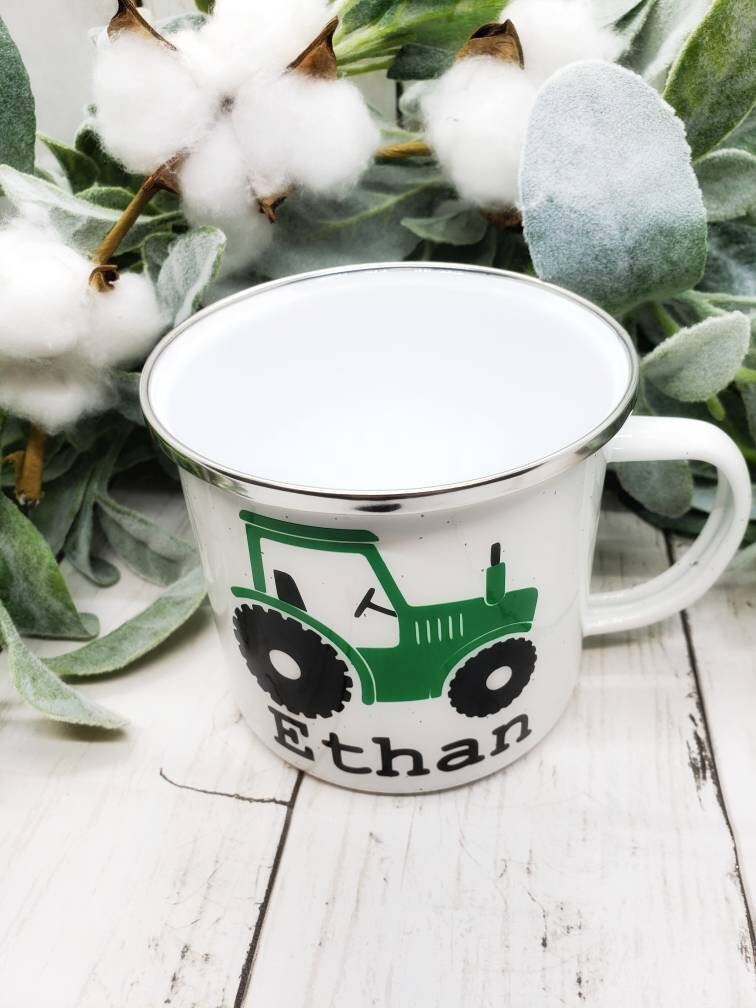 Tractor Mug Personalized Tractor Mug Kids Tractor Cup Boys | Etsy