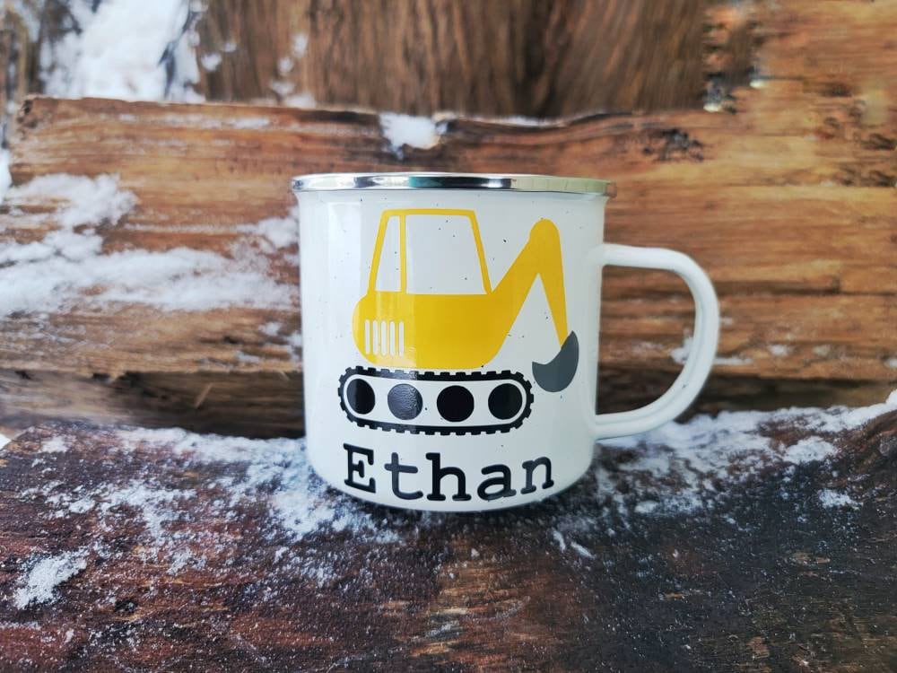 Personalized Excavator Construction Mug - Etsy