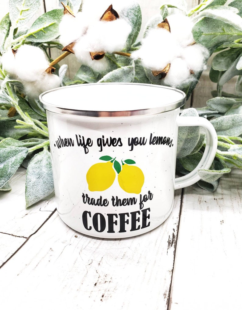 Lemon Coffee Mug Lemon Cup When Life Gives You Lemons Trade | Etsy