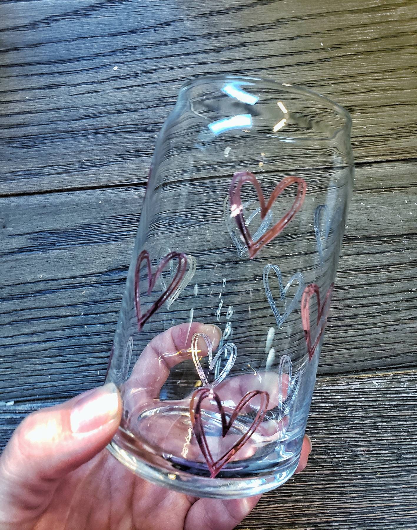 Heart Beer Can Glass Beer Glass Can Glass Coffee Cup Soda - Etsy