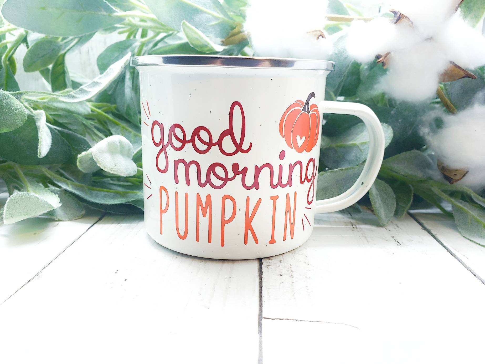 Good Morning Pumpkin Campfire Mug Fall Coffee Mug Pumpkin | Etsy