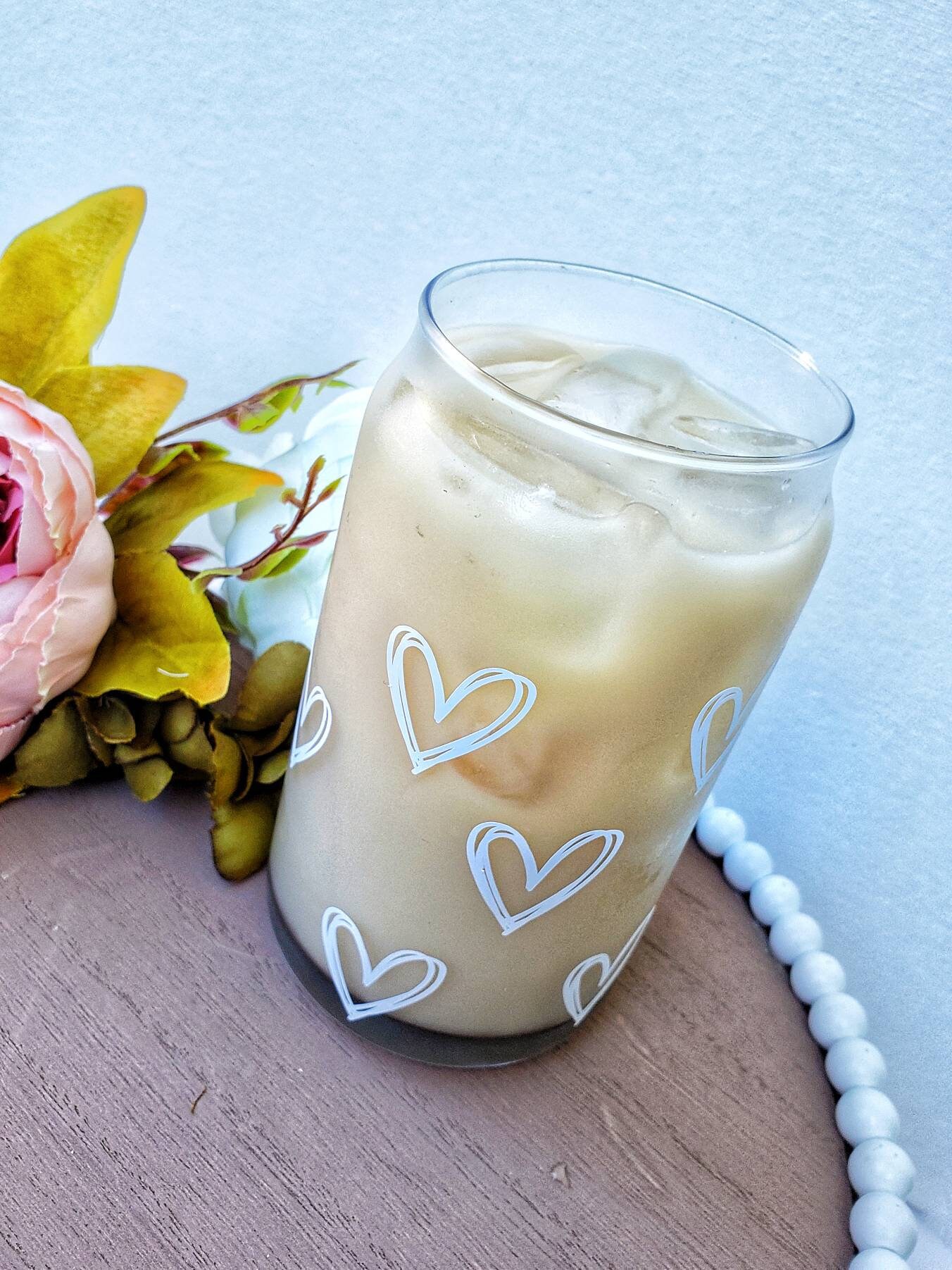 Heart Beer Can Glass Beer Glass Can Glass Coffee Cup Soda | Etsy